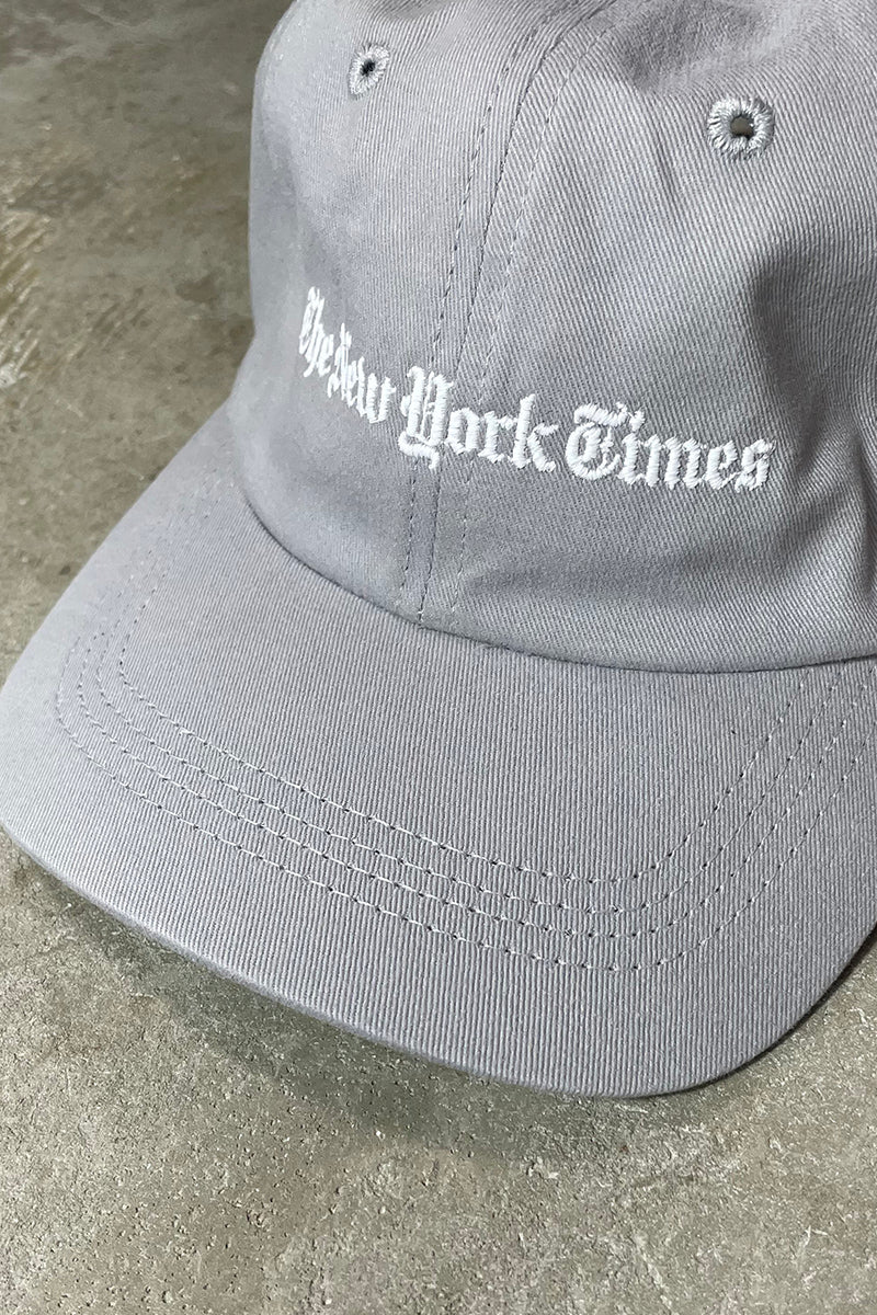 NEW YORK TIMES | LOGO BASEBALL CAP / LIGHT GRAY – STOCK ORIGINALS